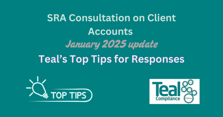 SRA Consultation Response Tips | January 2025 | Teal Compliance