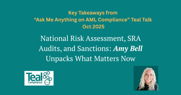 National Risk Assessment, SRA Audits, and Sanctions